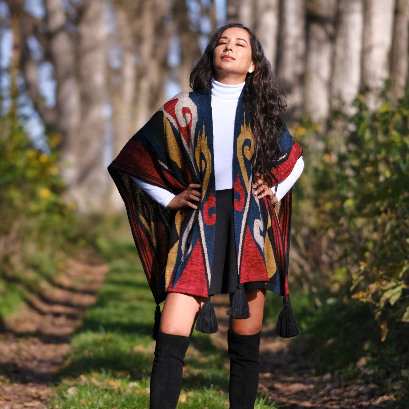 ALPAKA RUANA NATIVA – chic andina